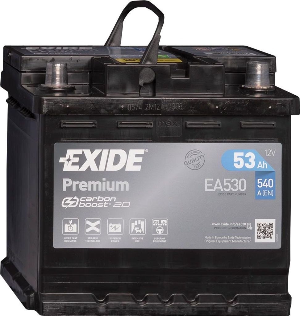 Exide Premium 53Ah, 12V, EA530 Autobaterie | Kaufland.cz