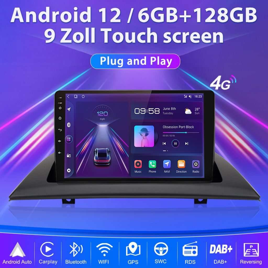 9 Zoll Android12 DAB autorádio mit carplay | Kaufland.sk