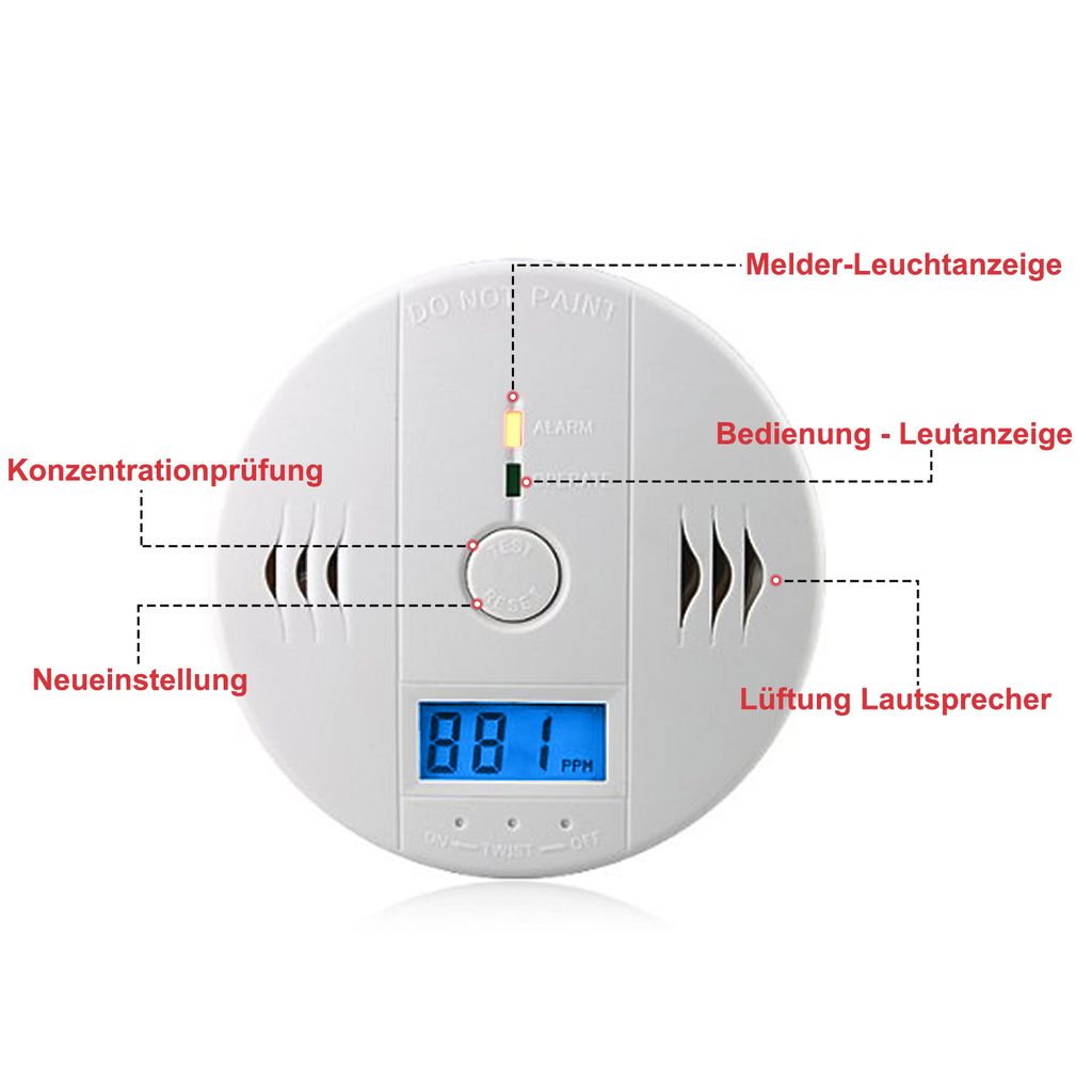 CO Detektor oxidu uhoľnatého 2 kusy | Kaufland.sk