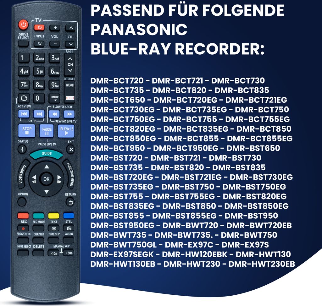 Fernbedienung für Panasonic Blu Ray Disc | Kaufland.de