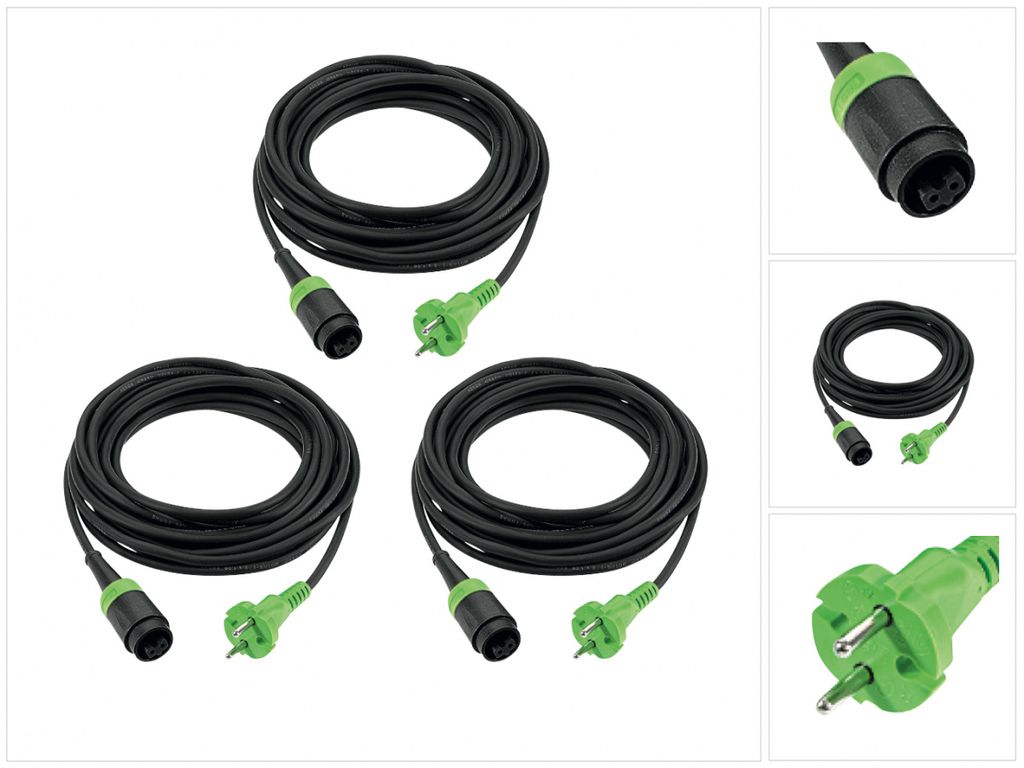 3 x Kabel Festool Plug it H 05 RN-F 2x1 4m 240 V ( 499851 )