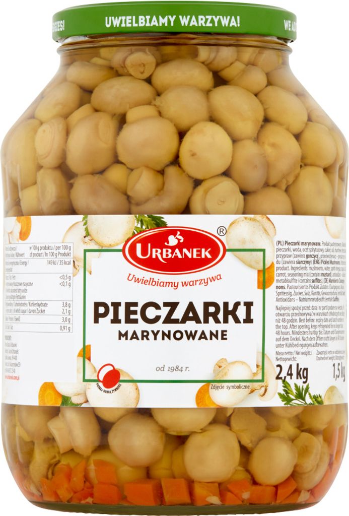 Urbanek Marinované houby 2,4 kg | Kaufland.cz