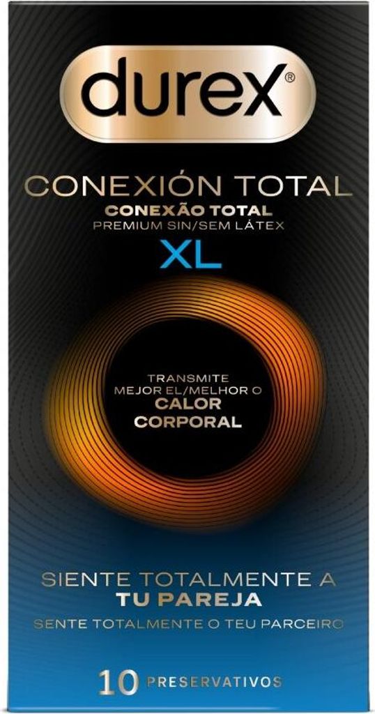 Durex Total Connection XL, ultrafein plus, latexfrei, 10