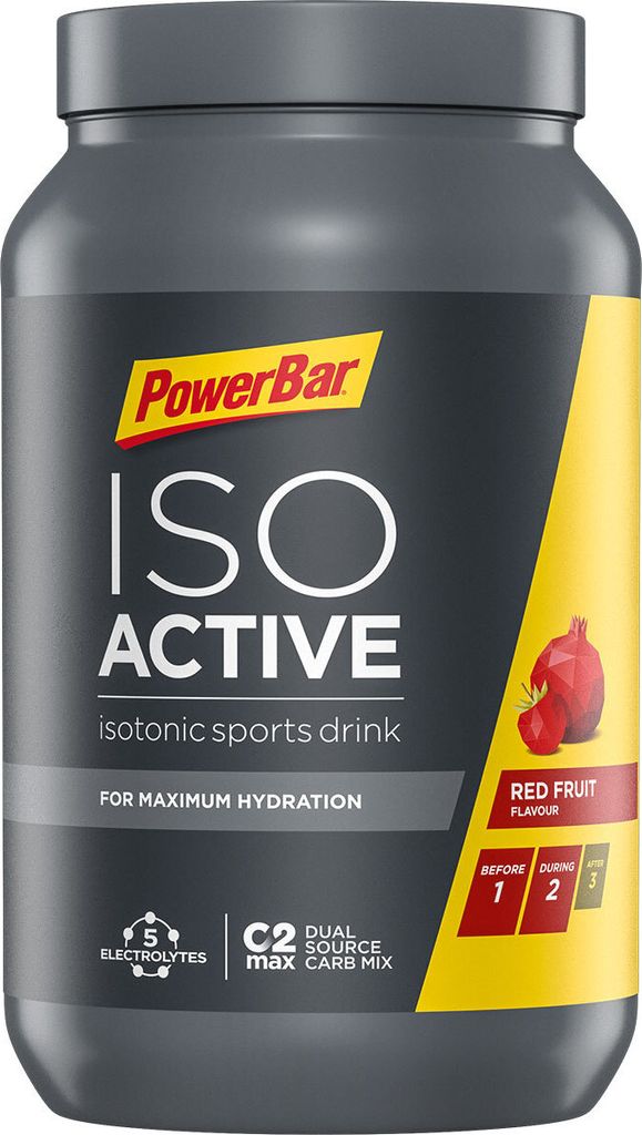 PowerBar IsoActive 1320 g red fruit / Športové nápoje