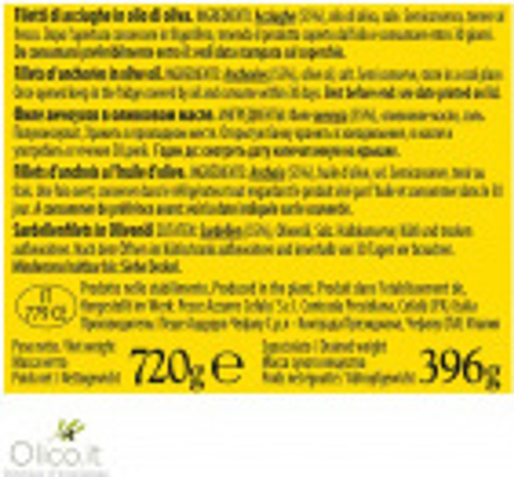 Sardellenfilets in Olivenöl Dose 720 gr Pesce | Kaufland.de