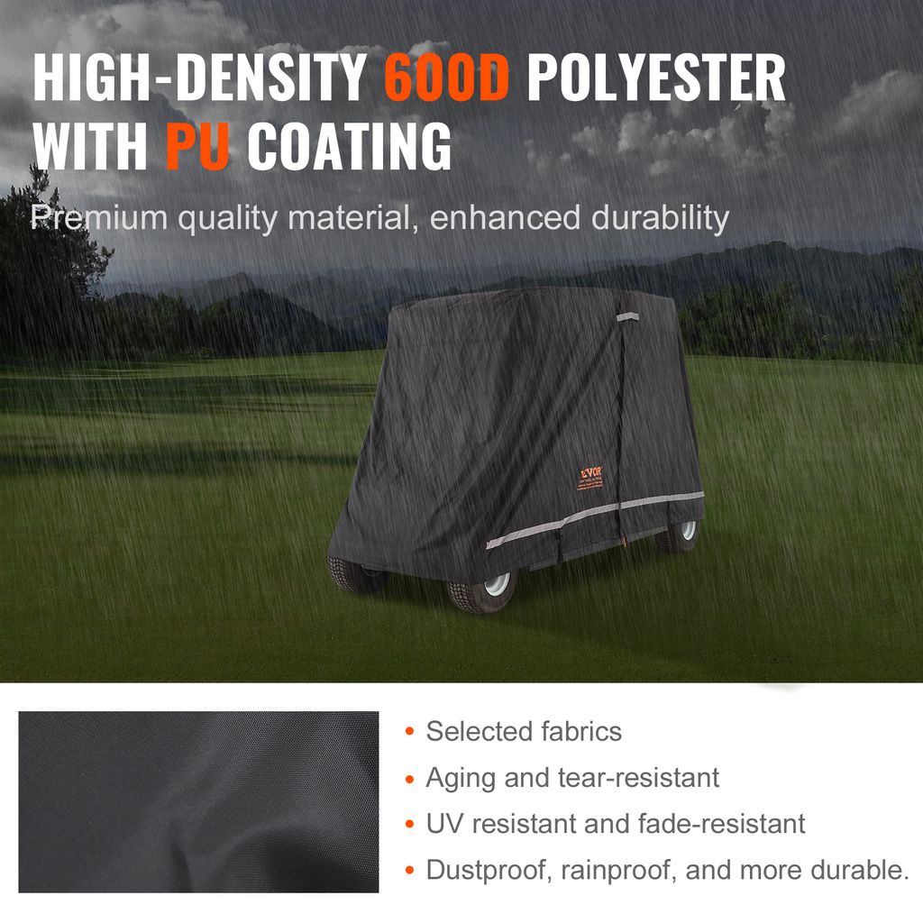 VEVOR Black Golf Cart Rain Cover Obal na | Kaufland.cz