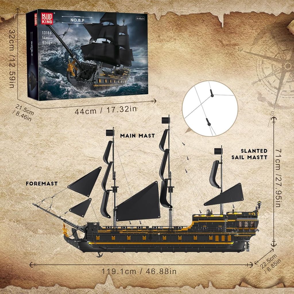 Mould King 13186 Sada stavebnic pirátské | Kaufland.cz