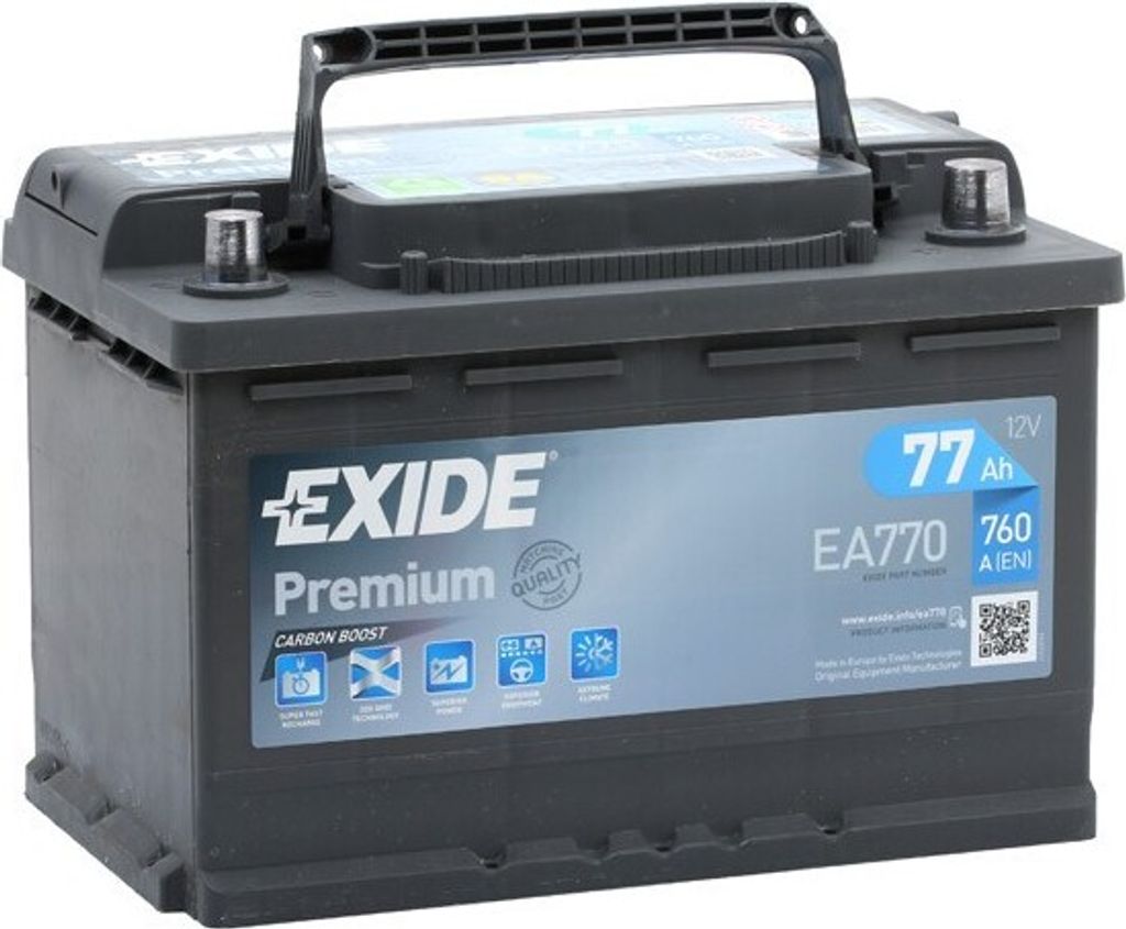 EXIDE Premium 77Ah, 12V, EA770 Autobaterie | Kaufland.cz