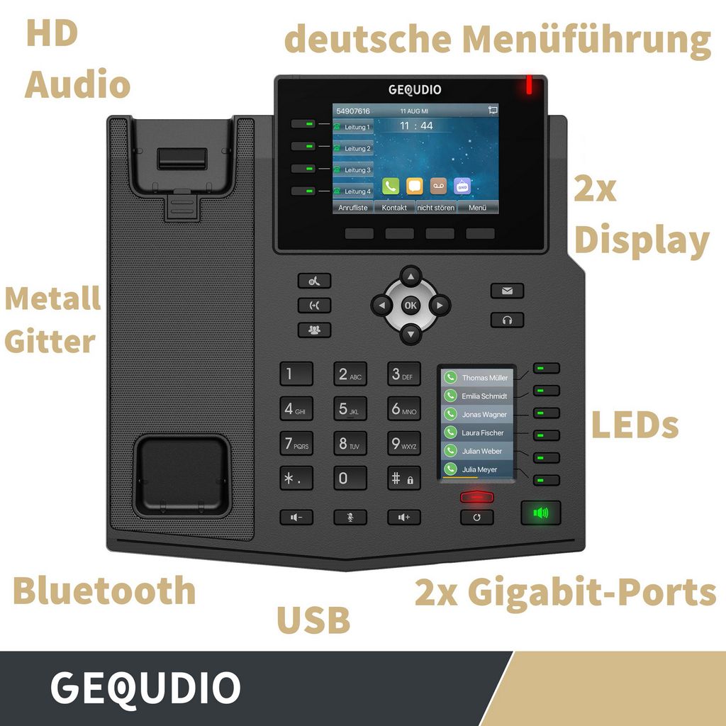 GEQUDIO GX5+ IP-Telefon Set mit Netzteil & | Kaufland.de