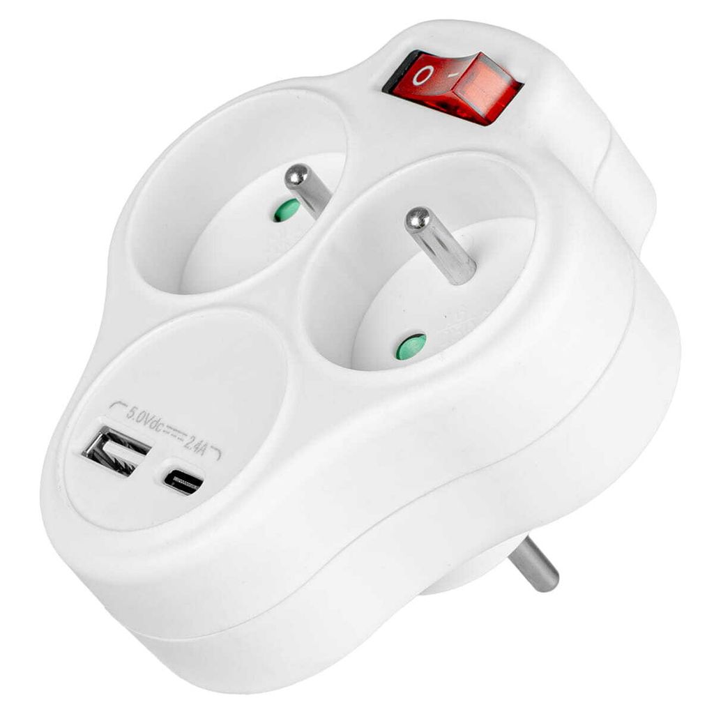 Vayox VA0284 Splitter | 2 Steckdosen + USB-C | Kaufland.de