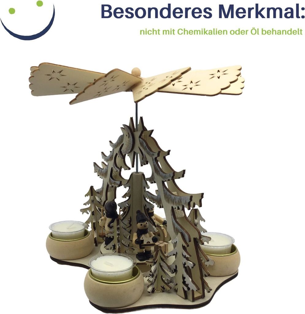 Weihnachtspyramide Pyramide aus Holz mit 4 | Kaufland.de