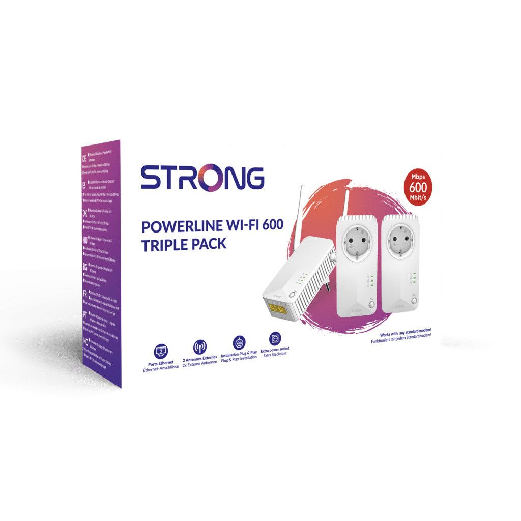 Strong Powerline WiFi 600 Triple Pack V2 600 | Kaufland.sk
