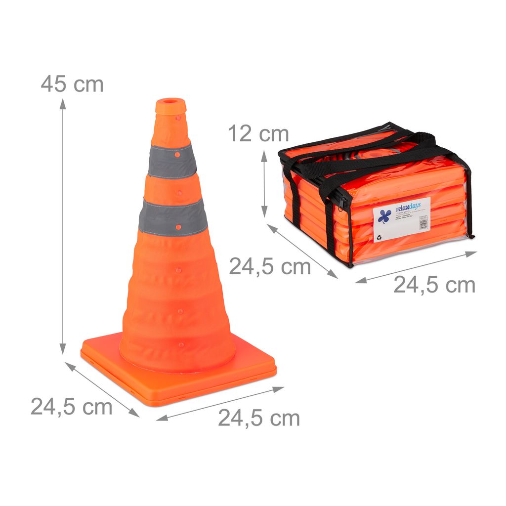 relaxdays Skládací pylony v sadě 4 kusů | Kaufland.cz