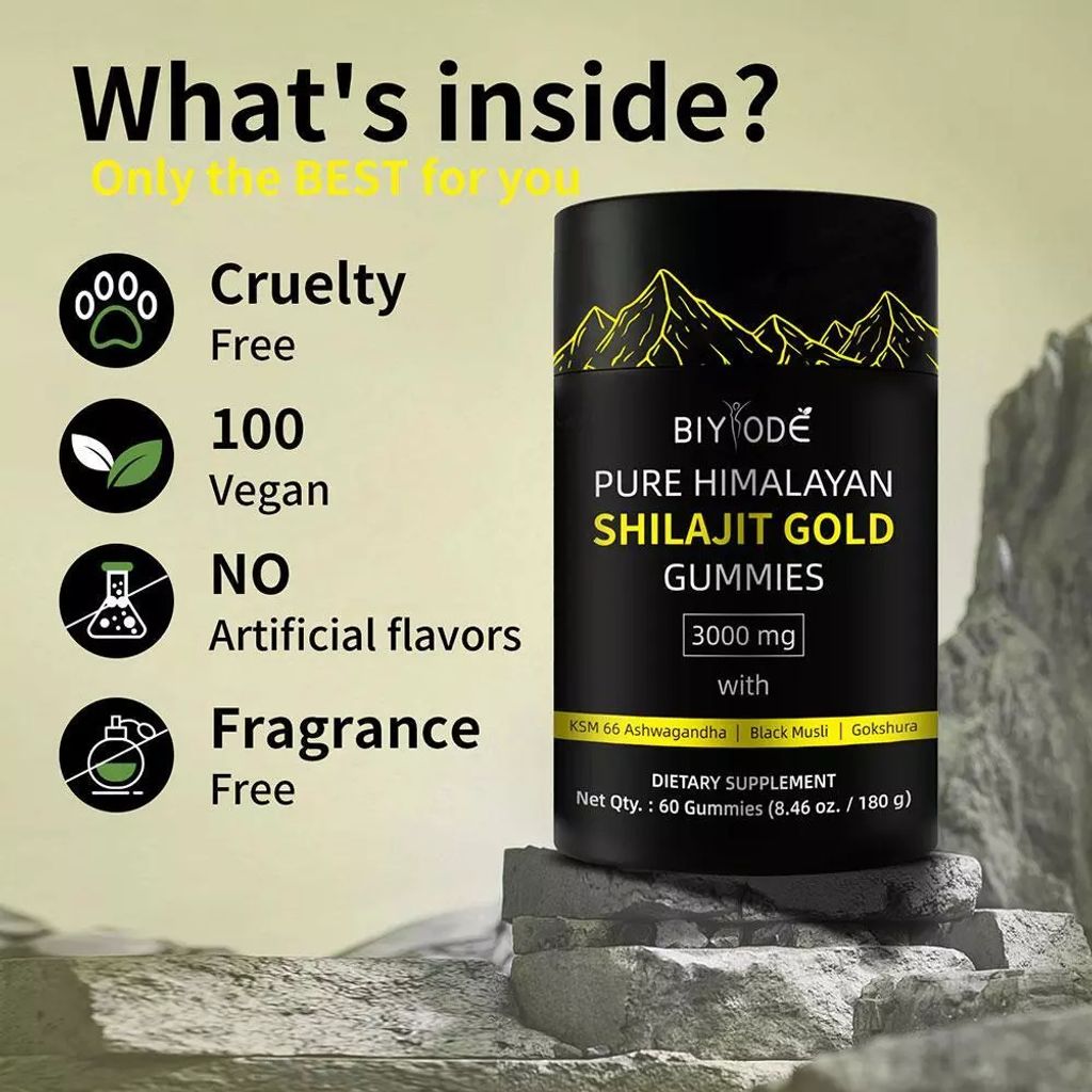 BIYODE Pure Himalayan Shilajit Gold Gummies | Kaufland.de