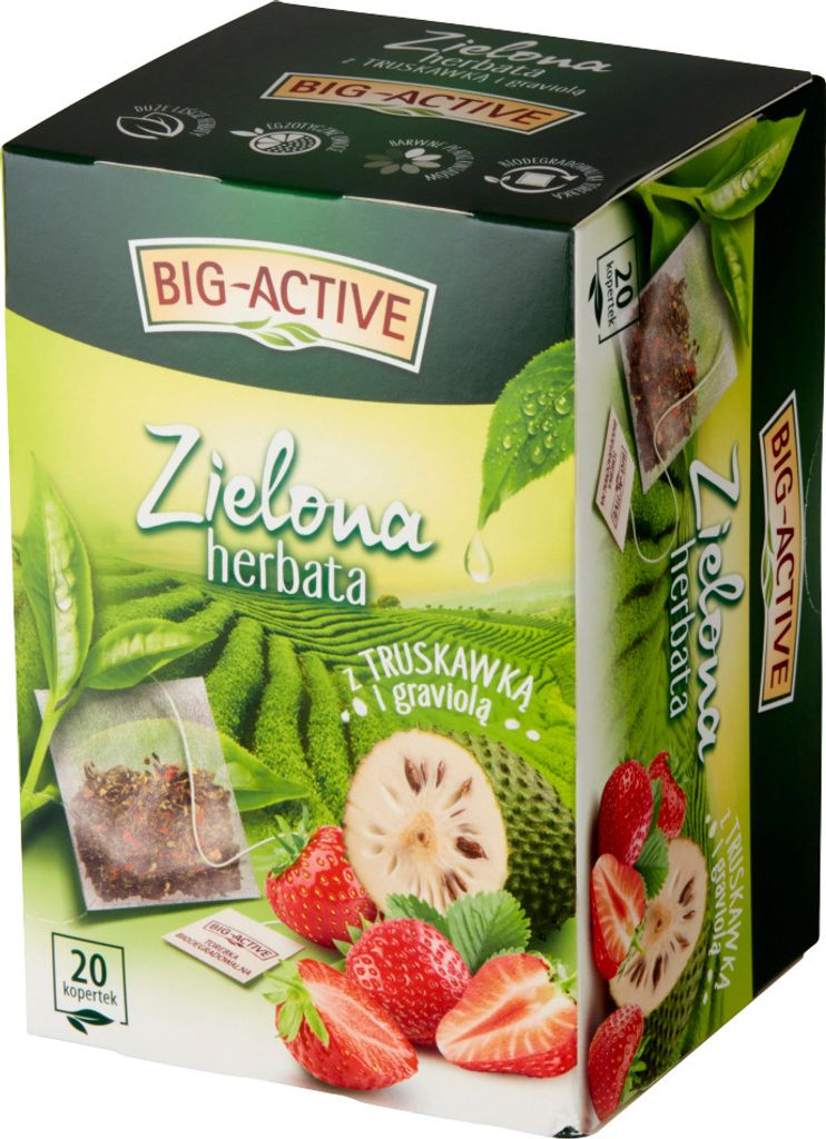 Big-Active Grüner Tee mit Erdbeere und | Kaufland.de