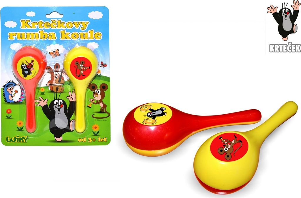 Krtko 2 ks Krtko rumba lopta 17cm Hrkálka | Kaufland.sk