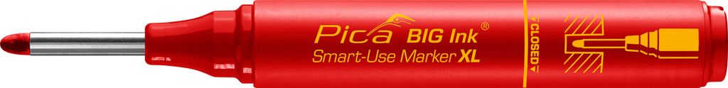 Permanentmarker BIG INK rot Strich-B.1-4mm Rundspitze PICA