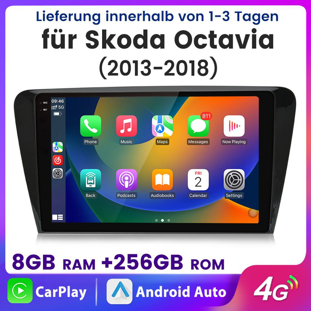 8+256G pro Škoda Octavia 2013-2018 Navi | Kaufland.cz