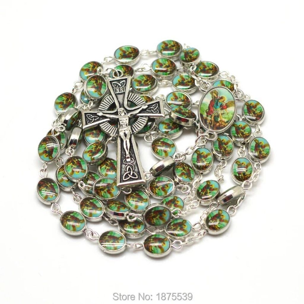 St Michael Oval Alloy Bead Rosenkranz | Kaufland.de