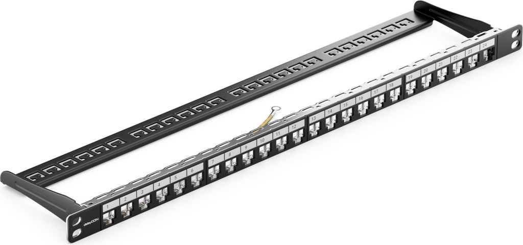 deleyCON 24 Port Patchpanel Set Patchfeld | Kaufland.de