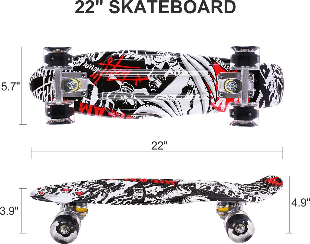 CAROMA Mini Cruiser Board, 22'' Skateboard | Kaufland.de
