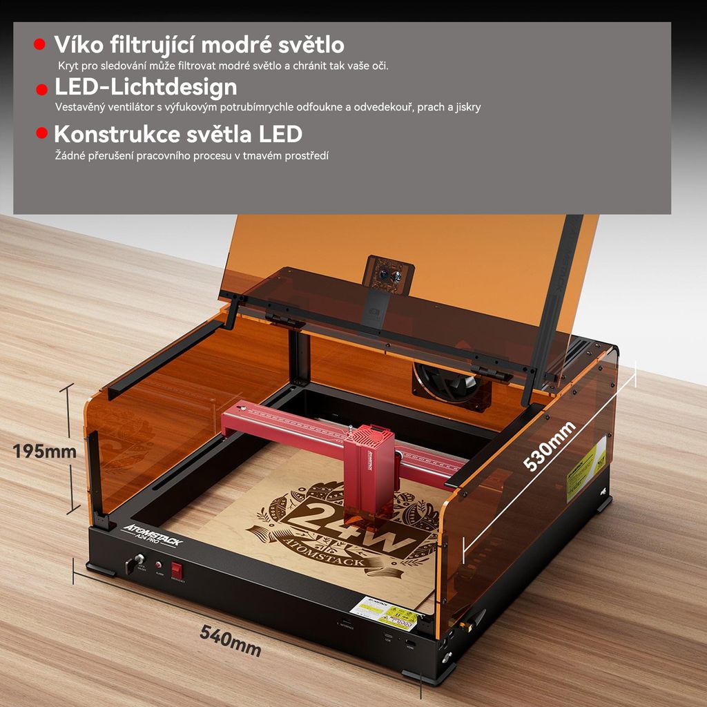 Läserová gravírka ATOMSTACK A24/X24 PRO | Kaufland.cz