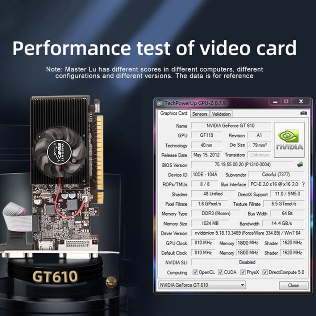 JINGSHA GT610 Grafikkarte, 2 GB/DDR3/64 Bit | Kaufland.de