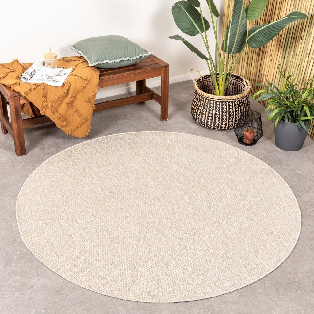 Wunderschne Outdoor Teppich Rund 100 Cm Bilder