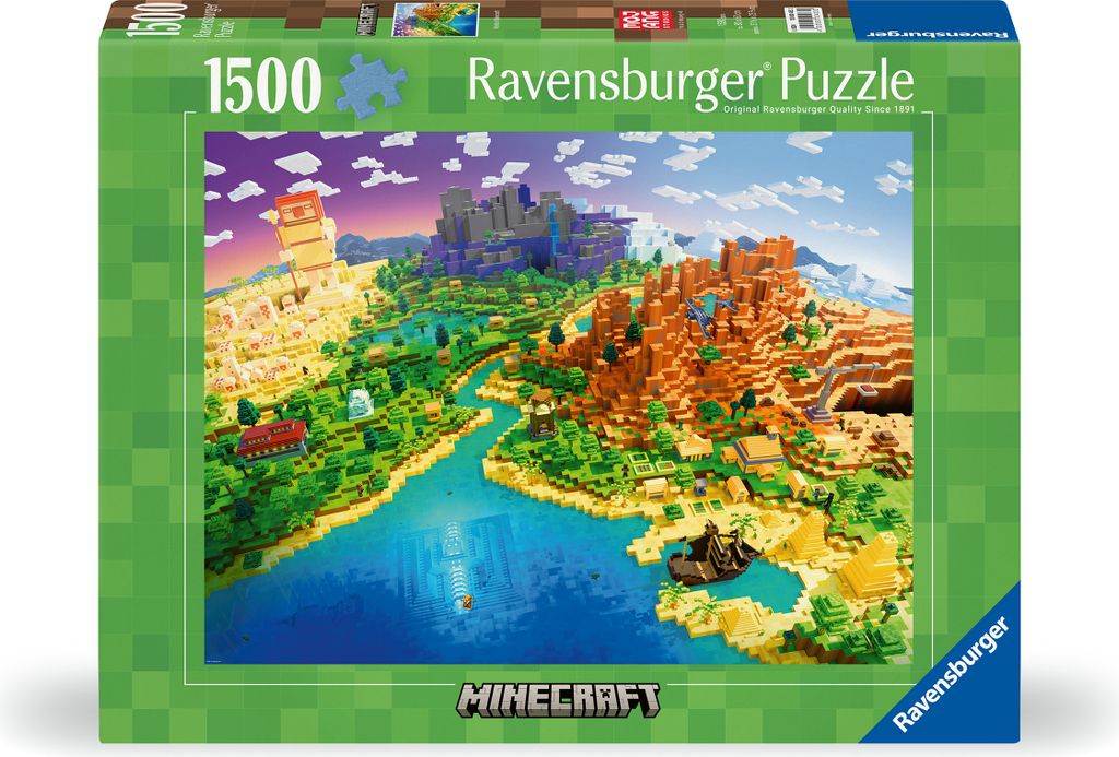 World of Minecraft Ravensburger 12000433 Klassische Puzzles