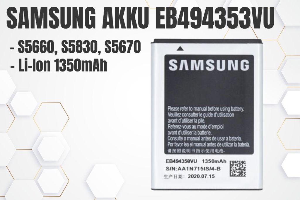Samsung Akku EB494358VU, Li-Ion, 1350mAh | Kaufland.de