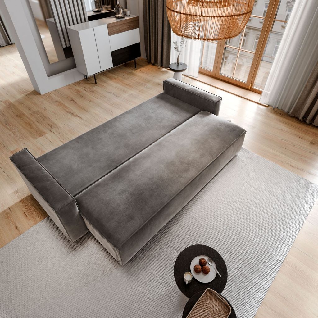 Sofa ALATRI Grün Velours-Stoff mit | Kaufland.de