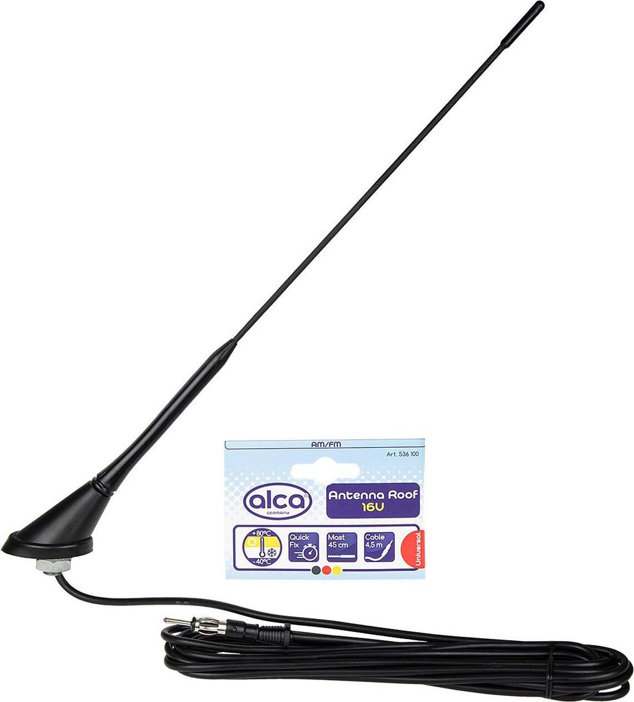 alca® Universal Dach-Antenne Autoantenne Auto Radio Antenne