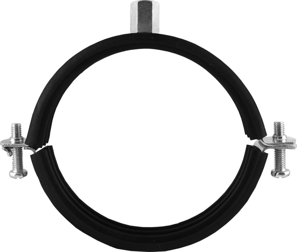 Rohrschelle / Lüftungsschelle mit Schallschutzeinlage,