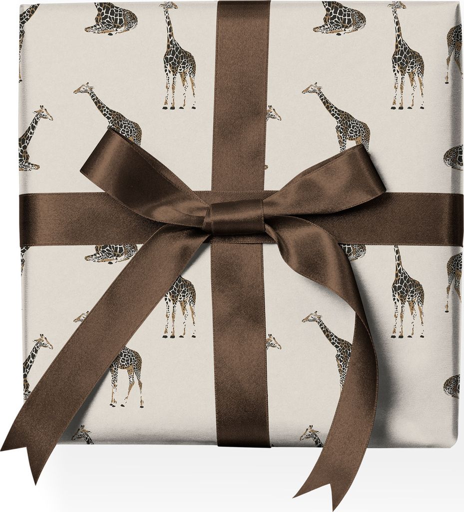 Afrika Geschenkpapier: feines Tier Geschenkpapier mit