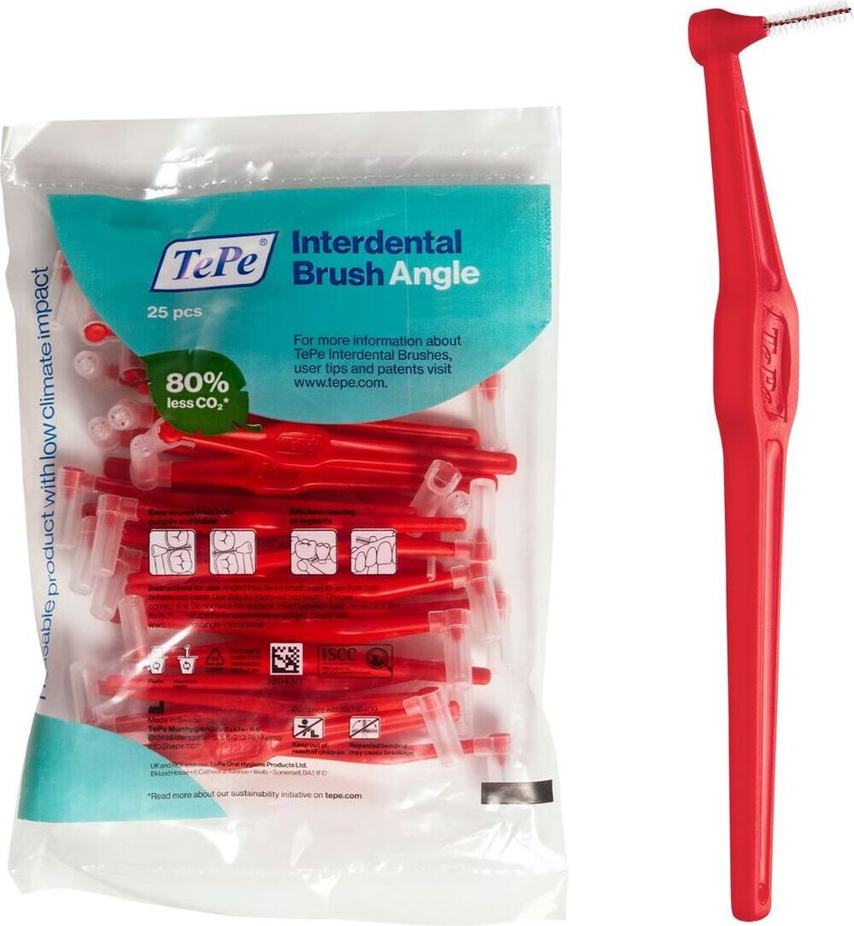TePe Interdental Brushes Angle Red 0.5mm 25 Kaufland