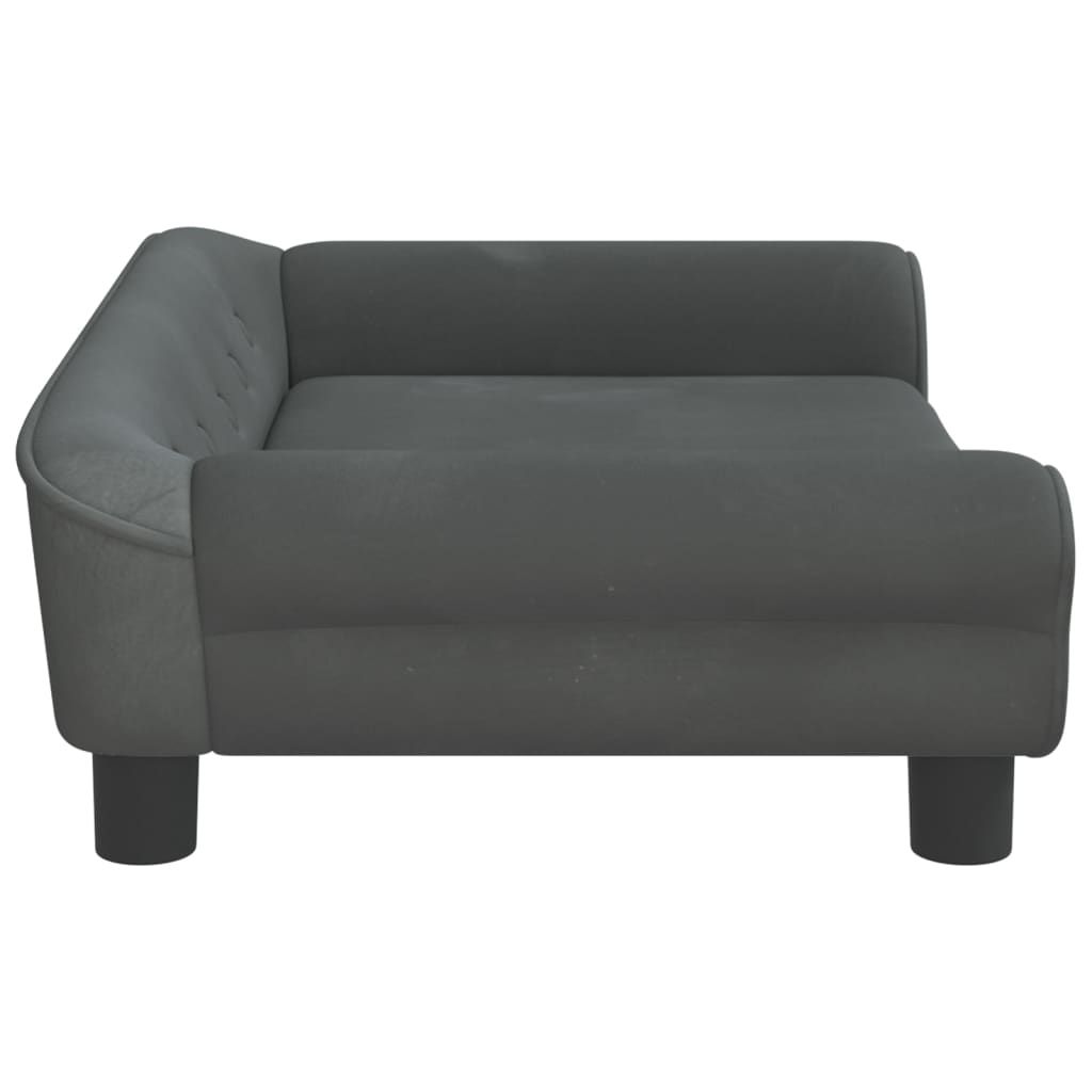 vidaXL Hundebett Dunkelgrau 70x48x22 cm Samt | Kaufland.de