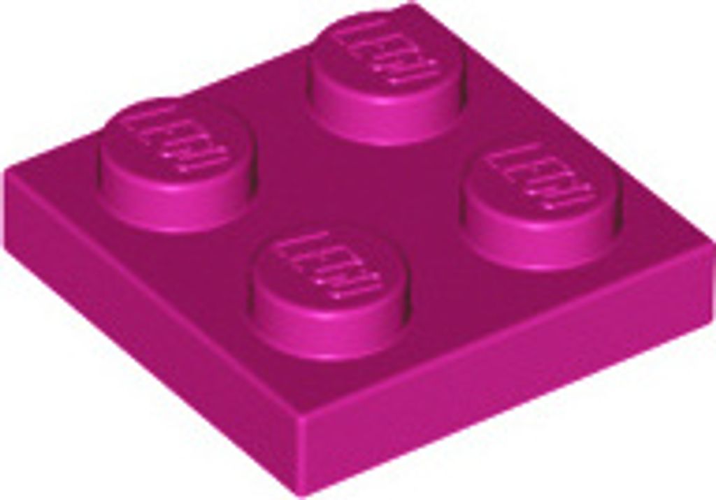 LEGO® 2x2 Platte Magenta (Magenta) 25 Stück | Kaufland.de