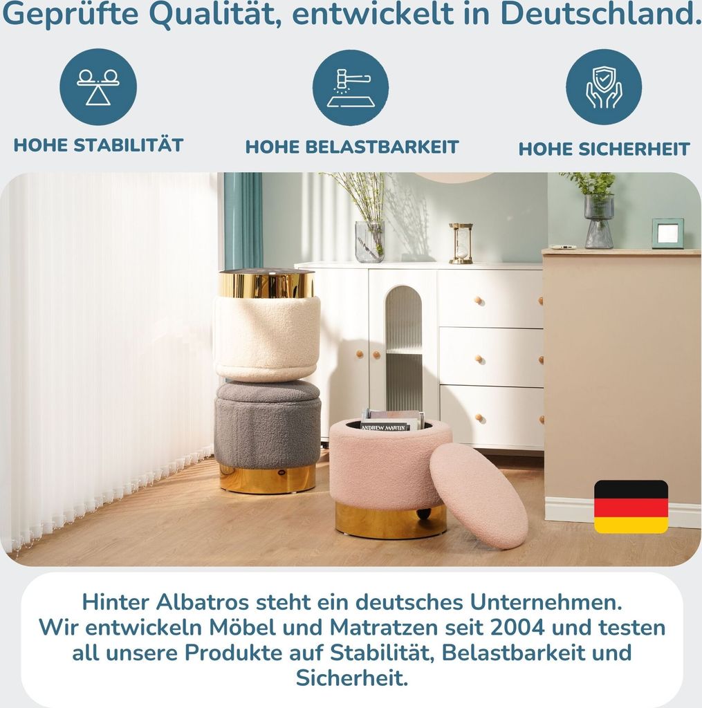 Taburetka Albatros s úložným priestorom | Kaufland.sk