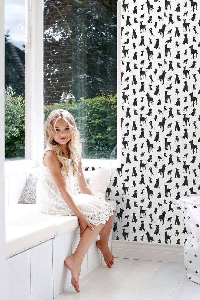 ESTAhome tapety psi černobílé - 139332 - 50 x | Kaufland.cz
