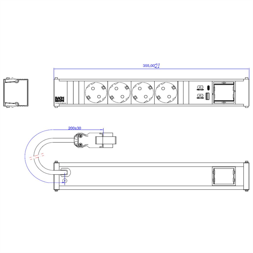Bachmann Coni 4Xcee7/3 1Xusb A/C 22W 1Xcm | Kaufland.de