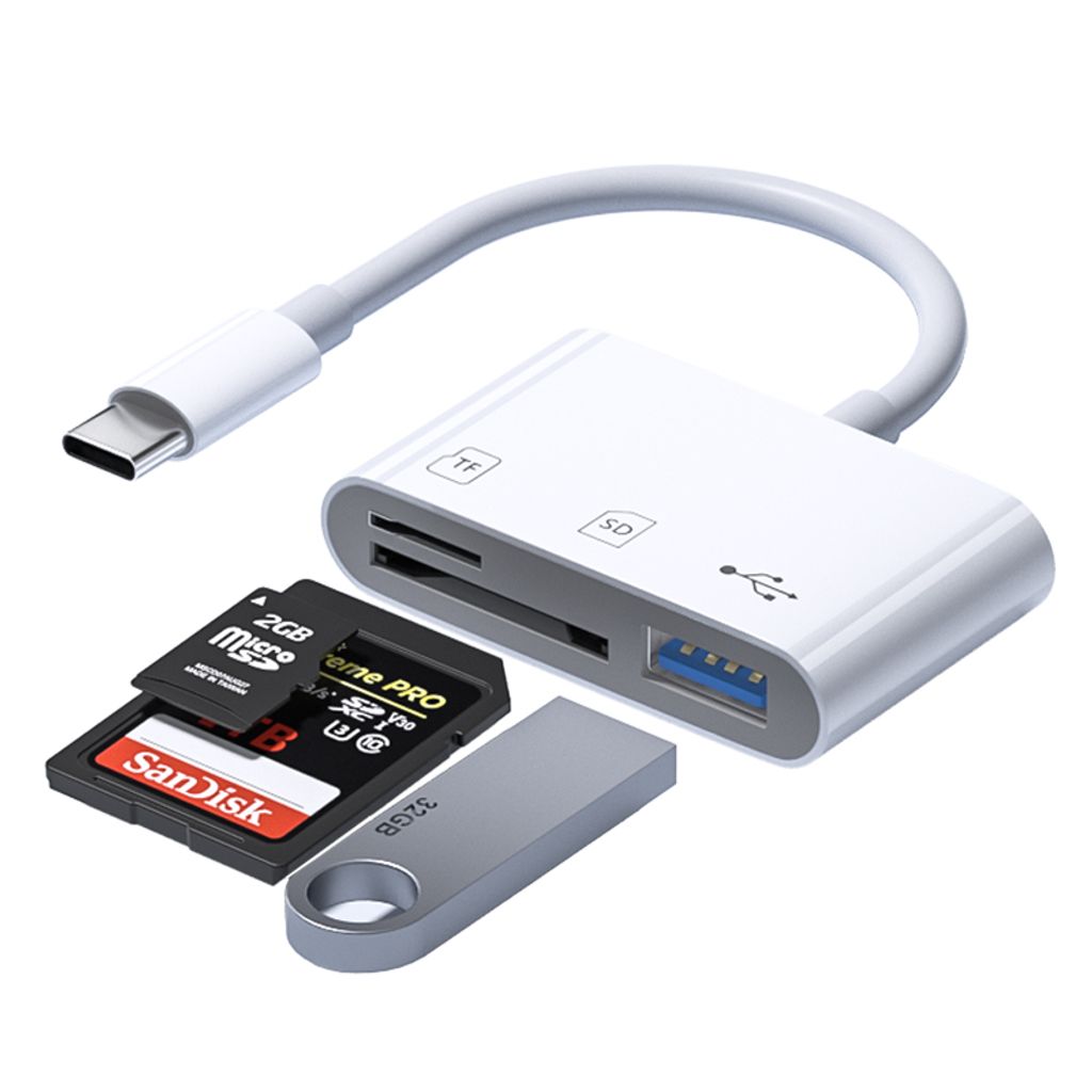 INF 3-in-1-Kartenleser, USB-C auf SD/TF/USB | Kaufland.de