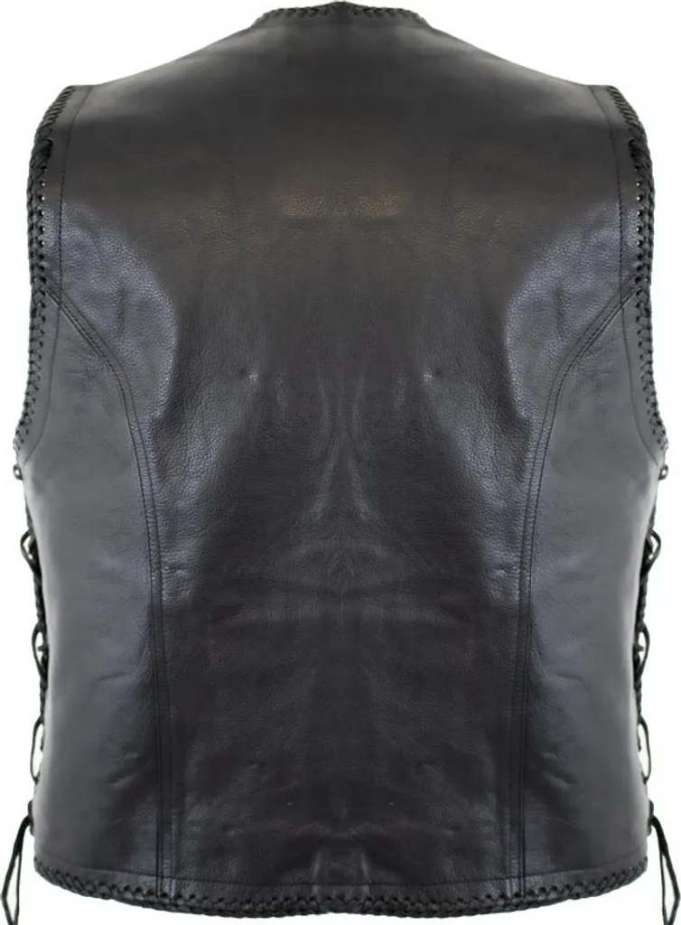 Motorrad Kutte Weste Biker Lederweste Messing | Kaufland.de