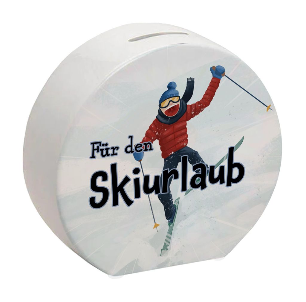 Spardose mit lustigem Skifahrer-Motiv und | Kaufland.de