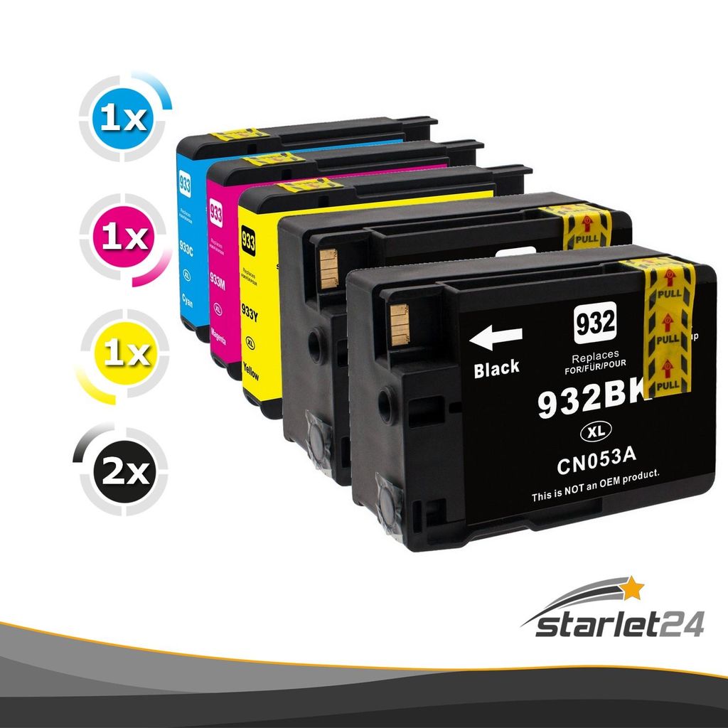 5er-Set D&C Tintenpatronen ersetzt HP 932/933 | Kaufland.de