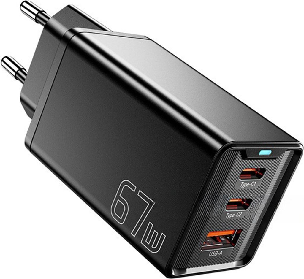 67W 3portová nabíječka USB PD 2USB-C+USB-A | Kaufland.cz
