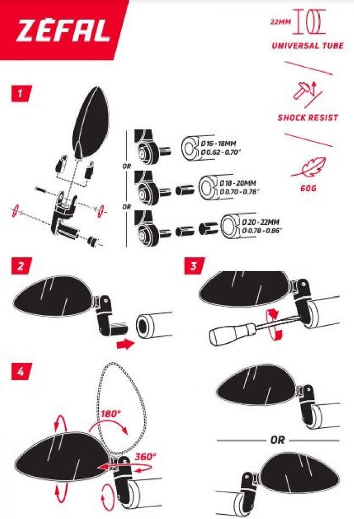 1x Zéfal Fahrradspiegel Cyclop Rückspiegel | Kaufland.de