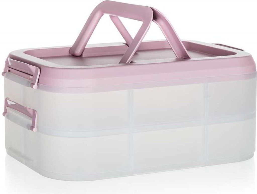 Dóza Banquet Party box Culinaria 40 x 28 x 17,8 cm, ružové