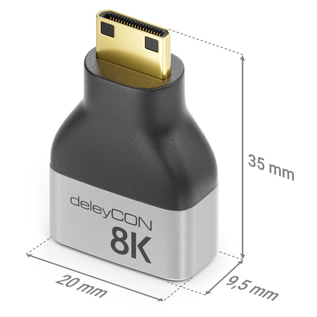 deleyCON Mini HDMI Adapter Kupplung Kabel | Kaufland.de