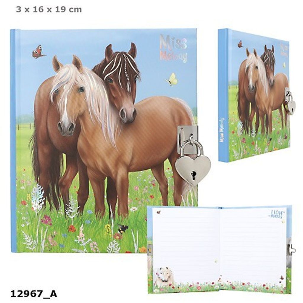 Pamiętnik na kłódkę Miss Melody 12967A Pamiętniki