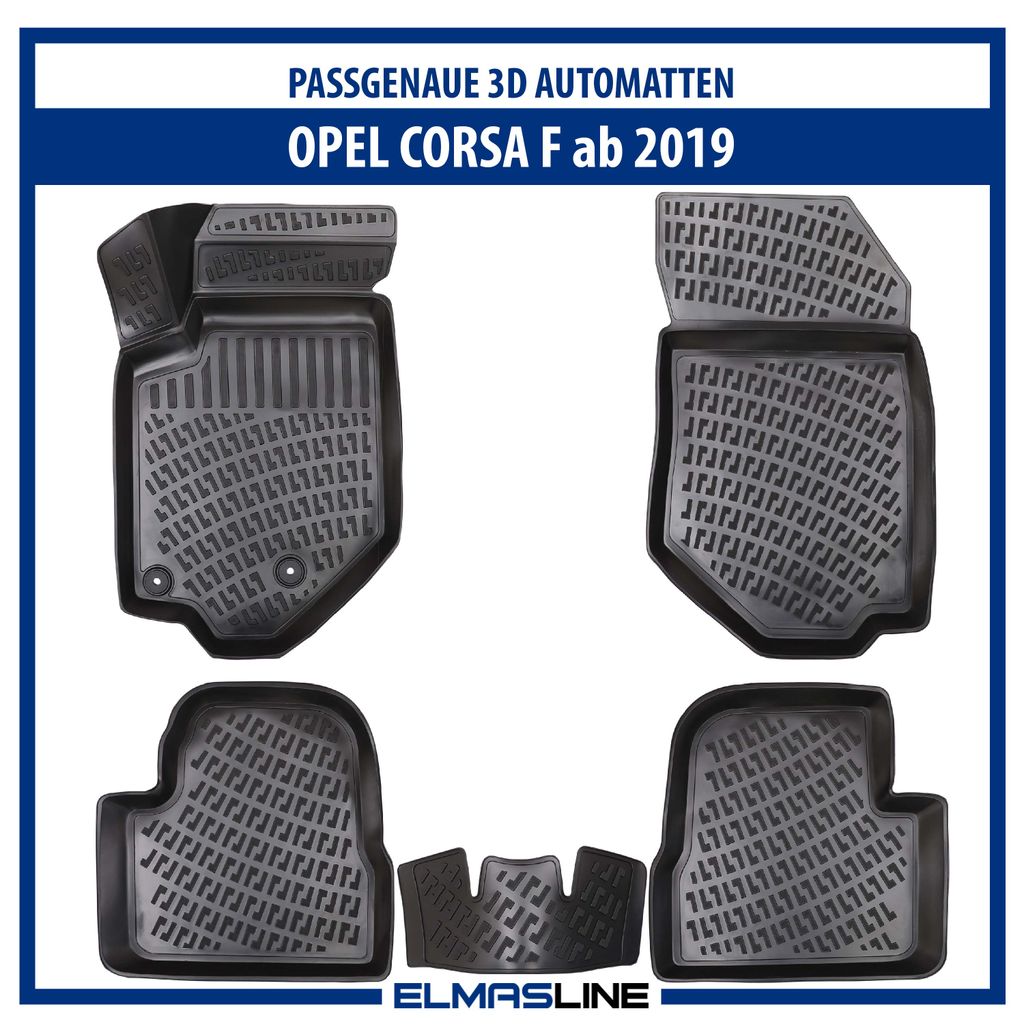 Design 3D Gummimatten Set für OPEL CORSA F ab | Kaufland.de
